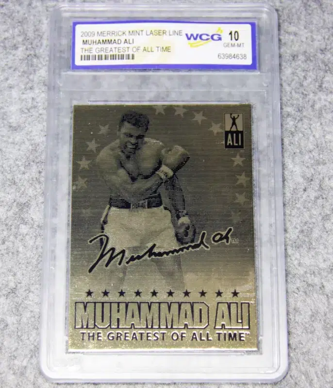 2009 Muhammad Ali #MA-09 Merrick Mint Laser Line Gold Card The Greatest ...