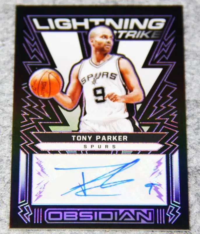 2021-22 Tony Parker #LSS-TPK Panini Obsidian Lightning Strike ...